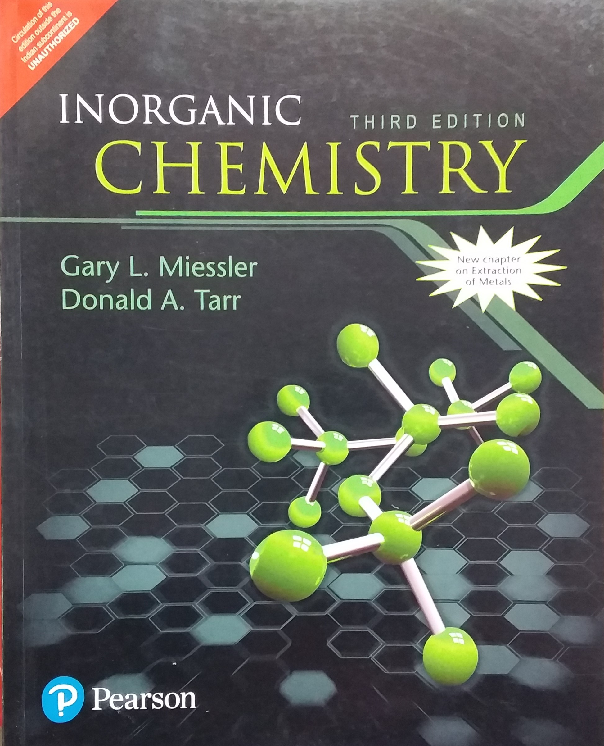 Inorganic Chemistry 3rd Edition By Gary L Miessler Donald A Tarr Inorganic Chemistry 3rd Edition By Gary L Miessler Donald A Tarr